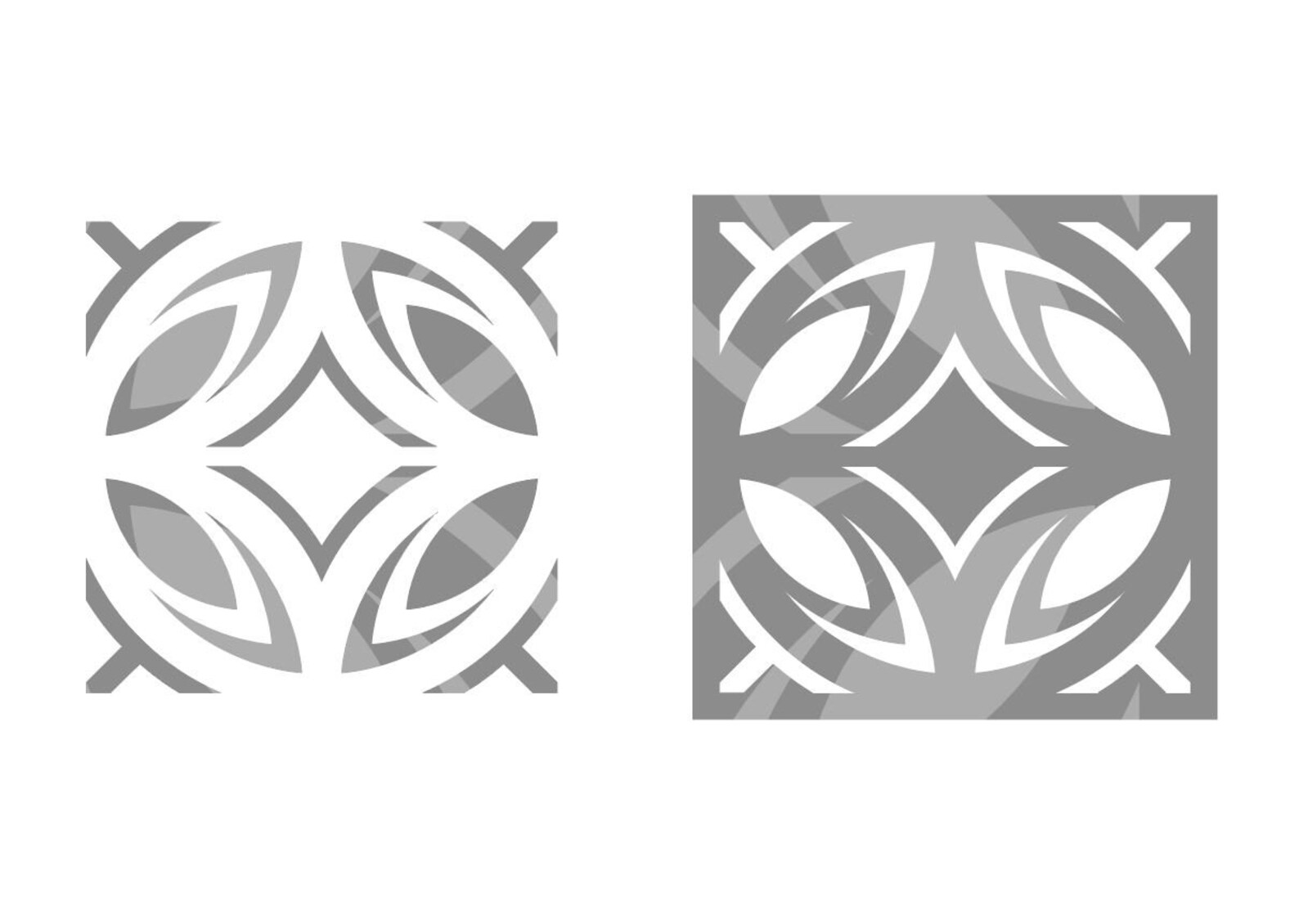 Modern Tile Stencil DOWNLOAD SVG Geometric Tile Template - Etsy