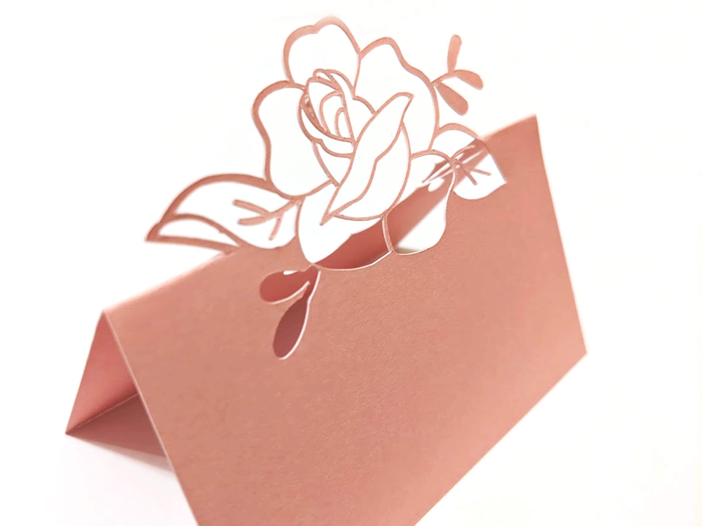 Flower Cutout Card - Etsy