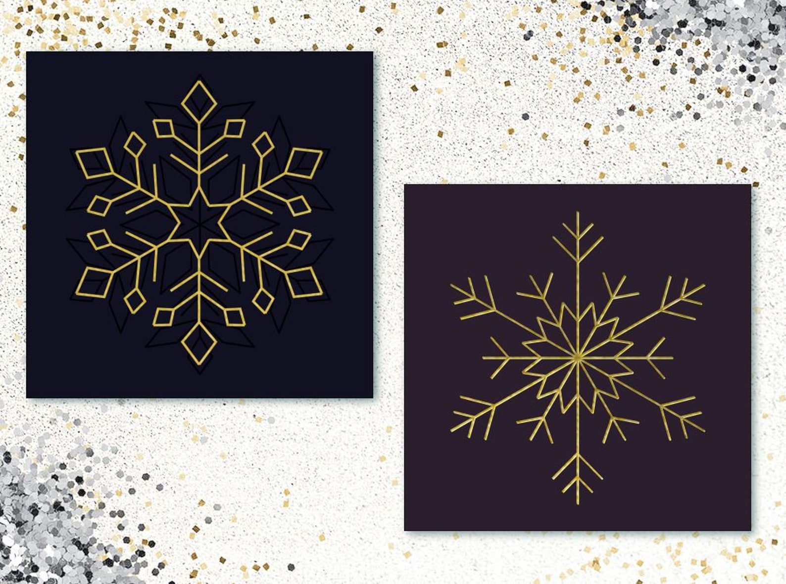 Single Line Snowflake SVG BUNDLE Foil Quill Christmas SVG - Etsy