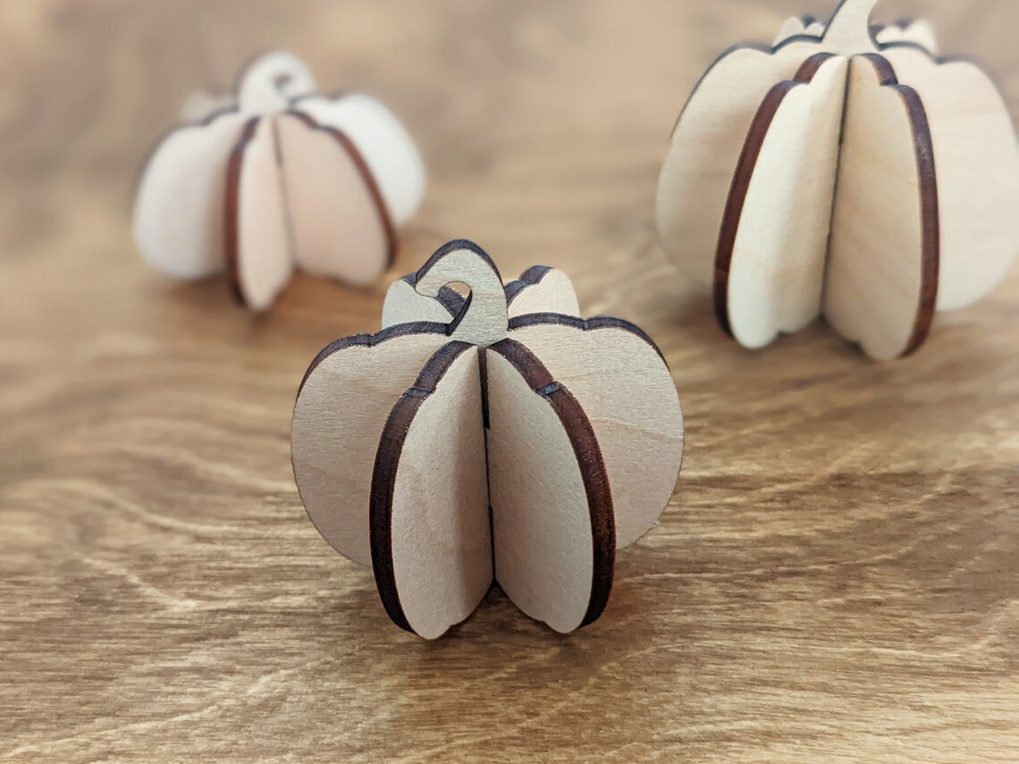 Set of 3D Pumpkin Laser Files - Cut File Pumpkins SVG - Glowforge ...