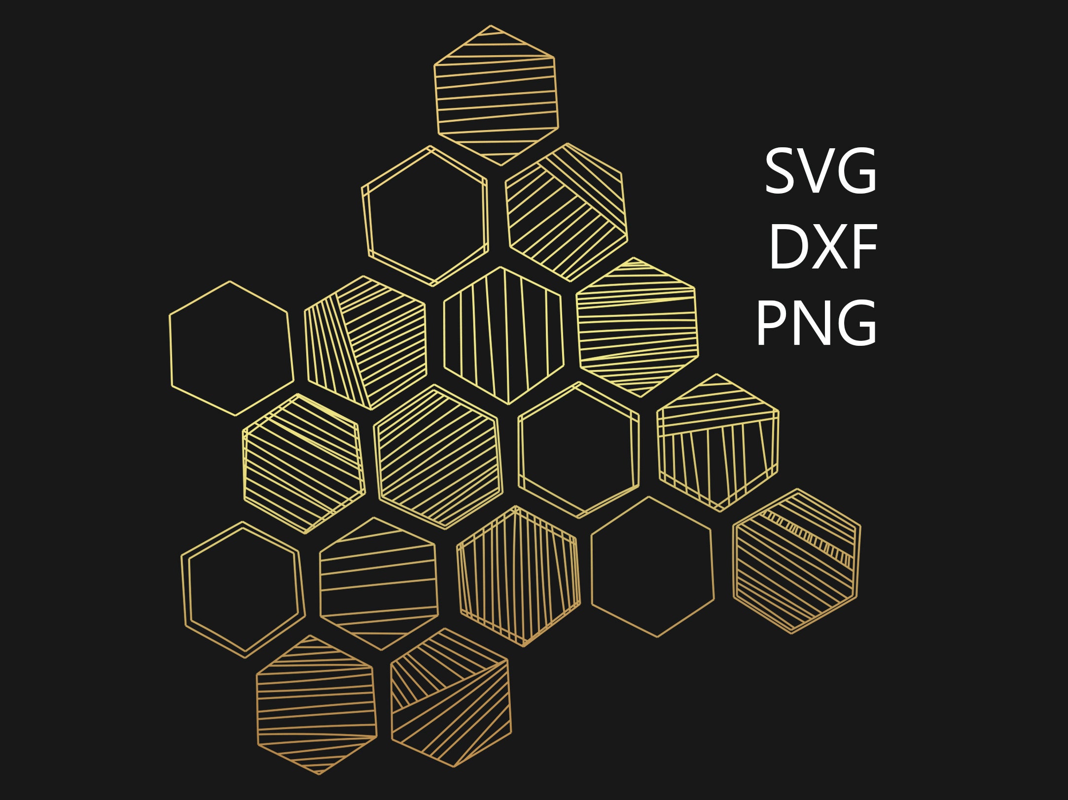 Single Line Waben SVG Foil Quill Hexagons SVG Single Line | Etsy Österreich