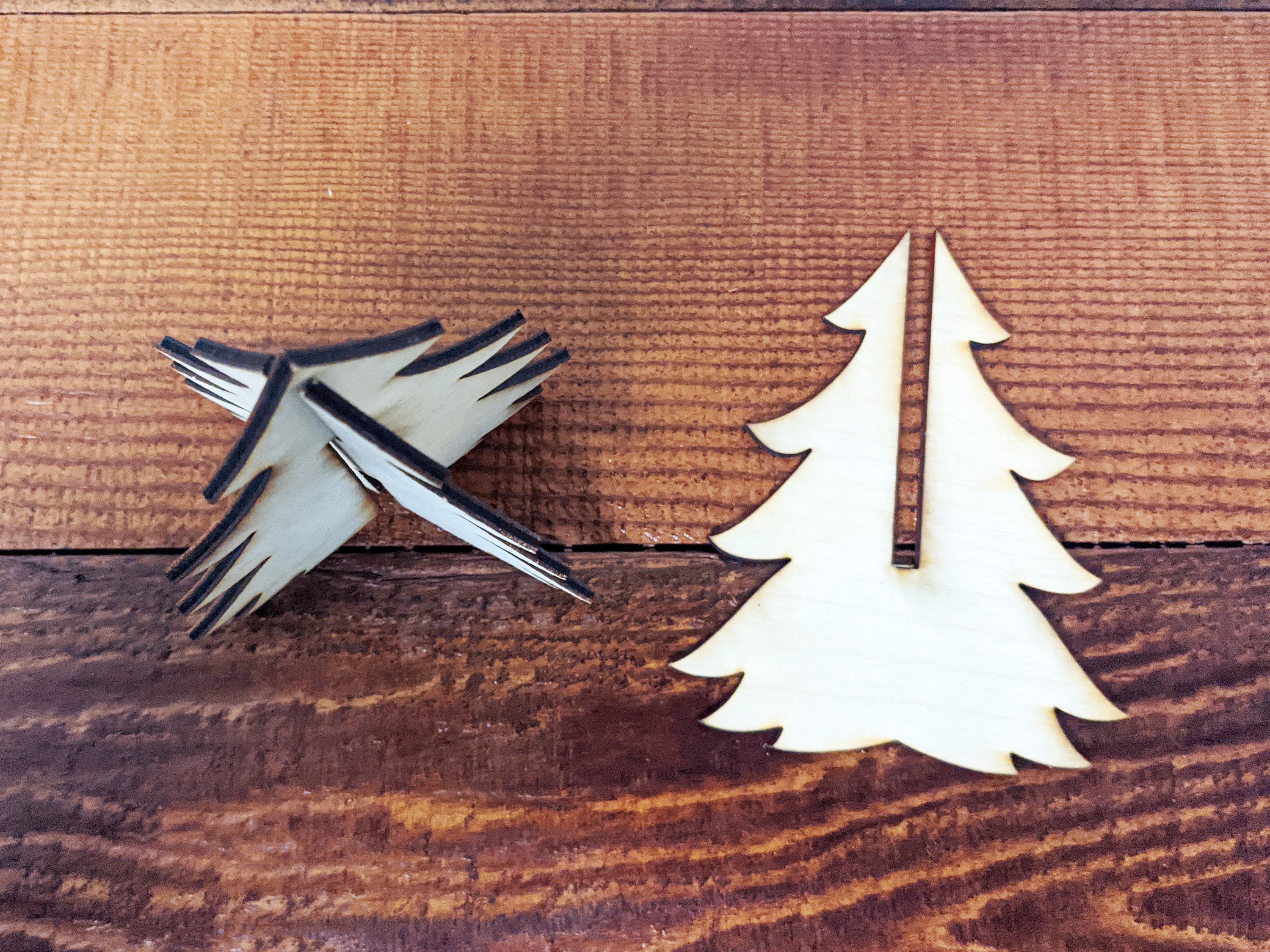 3D Chistmas Tree Laser Files - Cut File Pine Trees SVG - Glowforge ...
