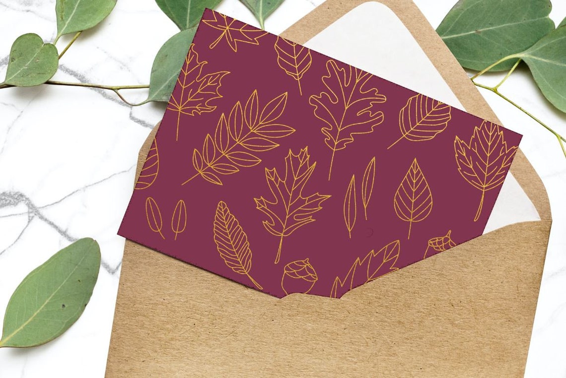 Fall Foliage SVG Bundle Foil Quill Leaves SVG Single Line - Etsy