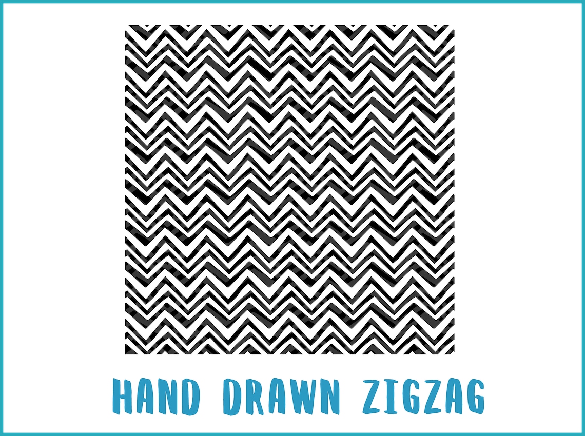 Hand Drawn Zig Zag Pattern DOWNLOAD SVG Geometric Pattern - Etsy