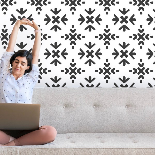 Mud Cloth Stencil - Etsy