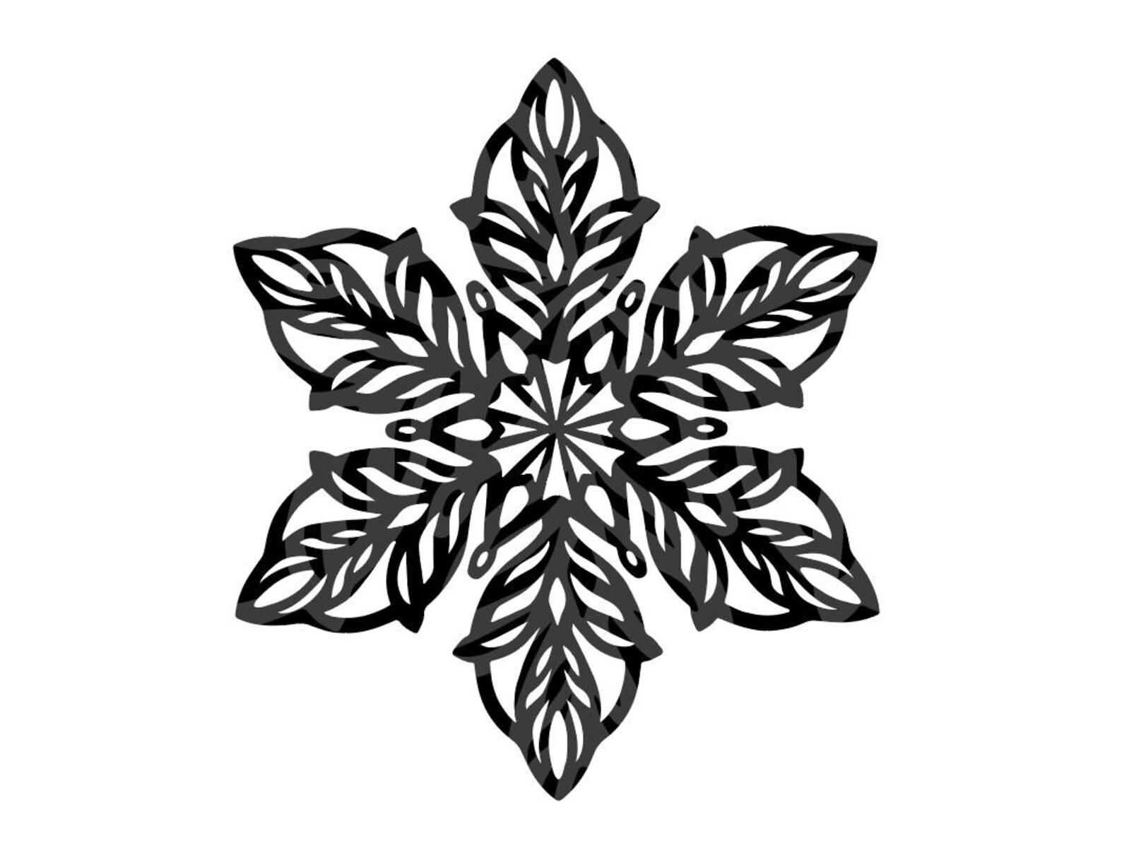 Snowflake DXF Christmas SVG Laser Cut Snowflake DXF | Etsy