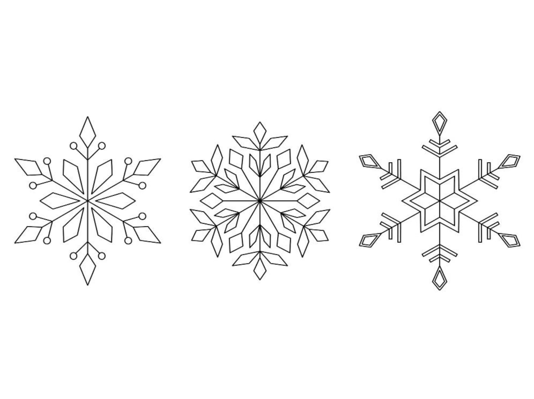 Single Line Snowflake SVG BUNDLE - Foil Quill Christmas SVG - Hand ...