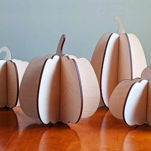 3D Pumpkin Laser Files Cut File Pumpkins SVG Glowforge - Etsy