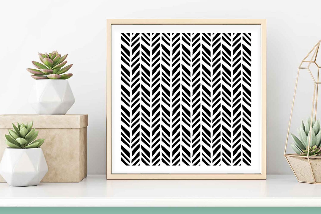 Hand Drawn Herringbone Pattern SVG: Cut File Download - Etsy