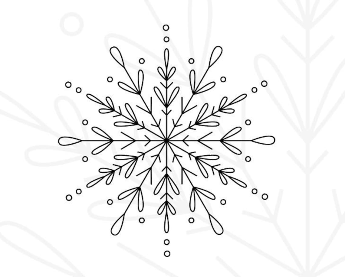 Single Line Snowflake SVG BUNDLE Foil Quill Christmas SVG - Etsy