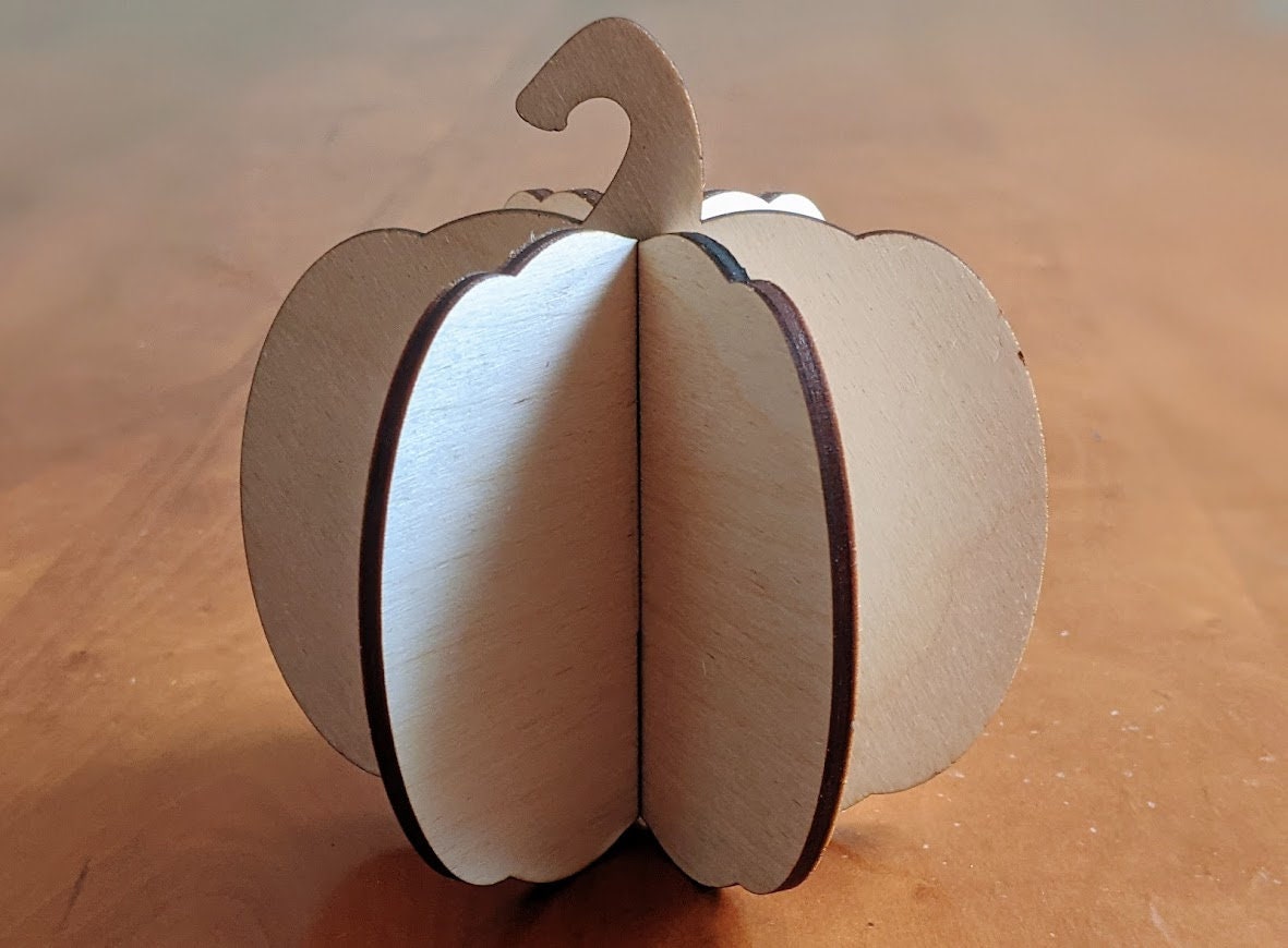 3D Pumpkin Laser Files Cut File Pumpkins SVG Glowforge - Etsy