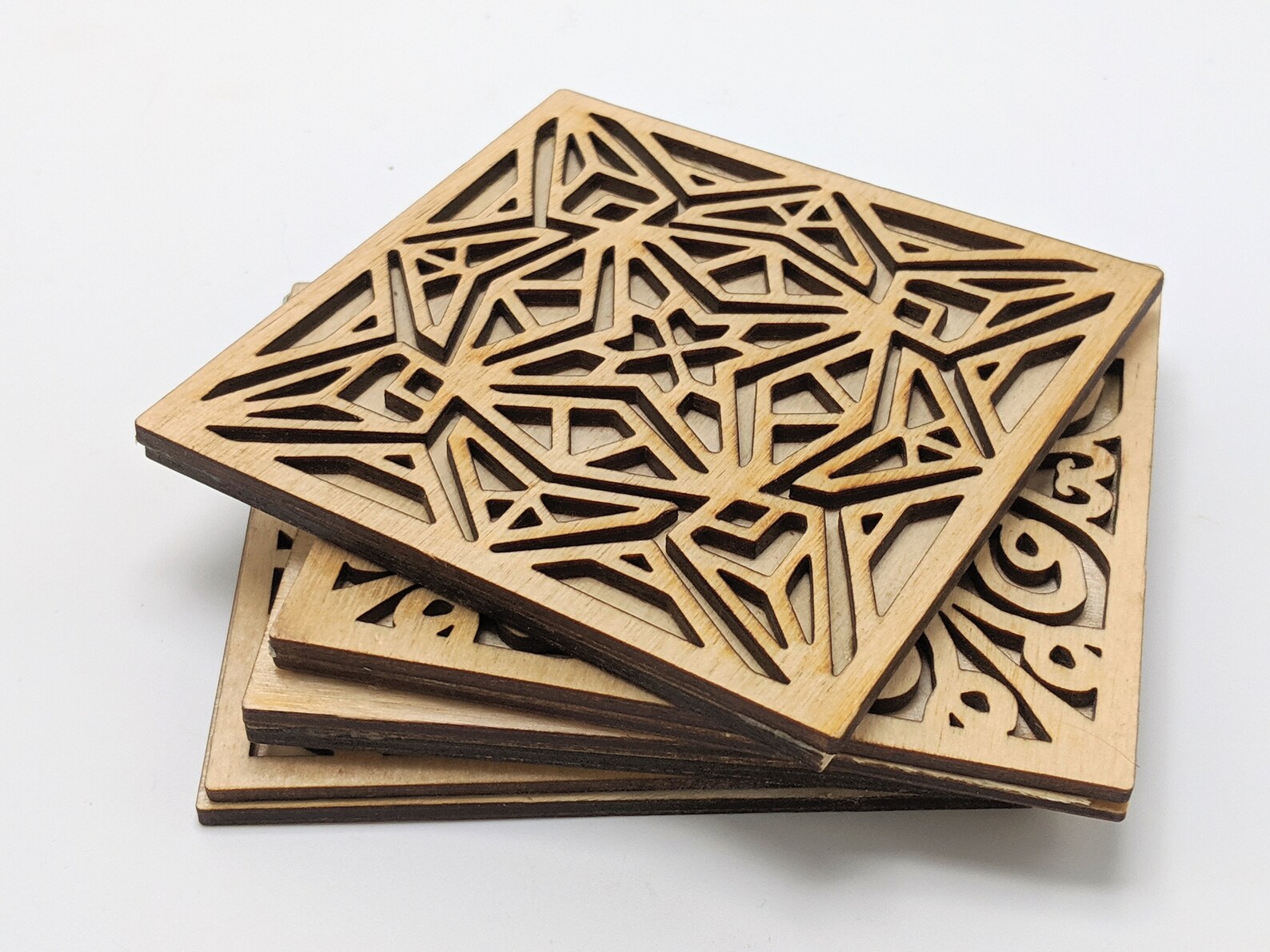 Square Coasters Digital Download Laser Cut Mandala Coaster - Etsy