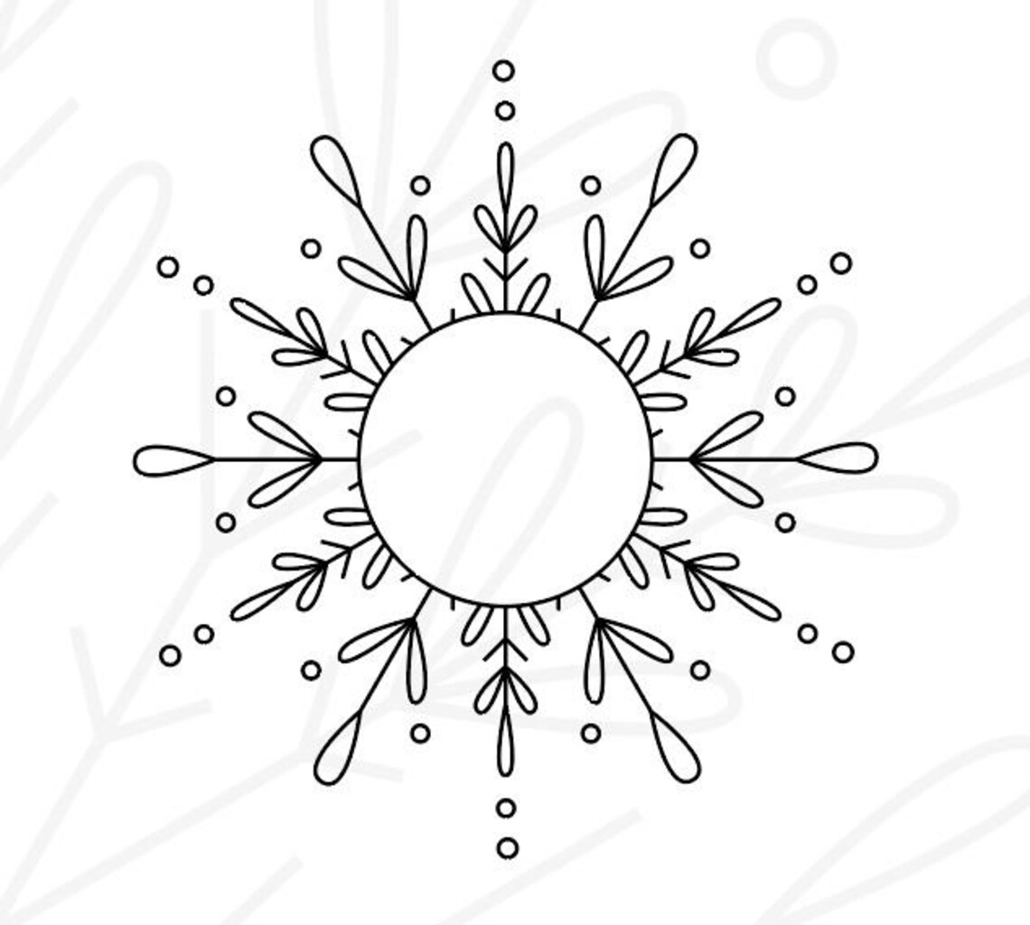 Single Line Snowflake SVG BUNDLE Foil Quill Christmas SVG - Etsy