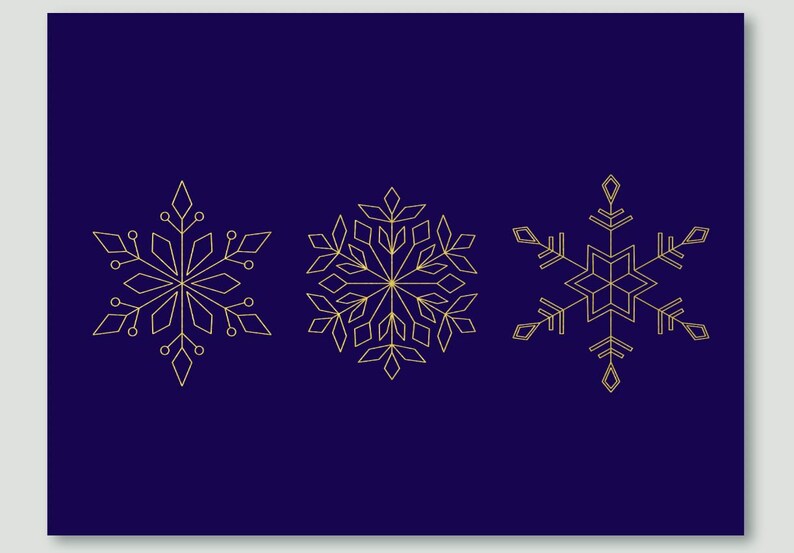 Single Line Snowflake SVG BUNDLE - Foil Quill Christmas SVG - Hand ...