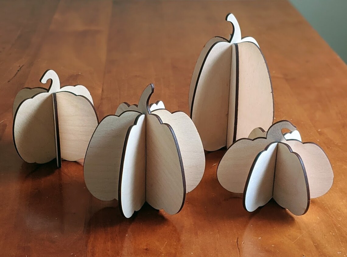 3D Pumpkin Laser Files - Cut File Pumpkins SVG - Glowforge Pumpkins - Etsy