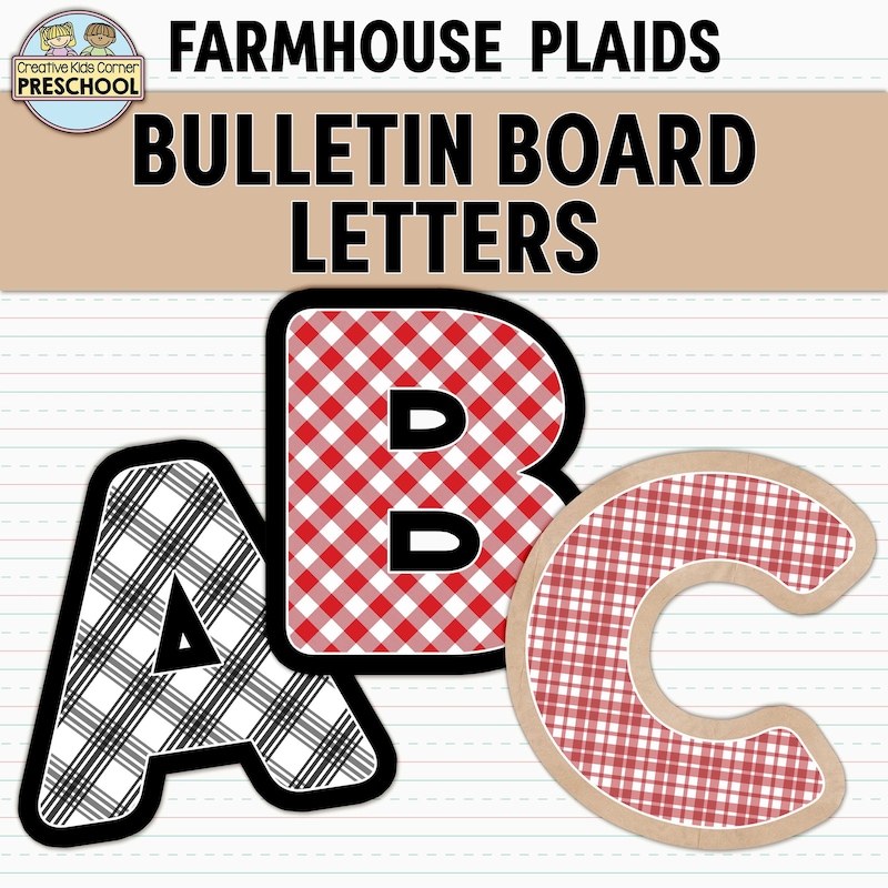 Farmhouse Letters - Etsy