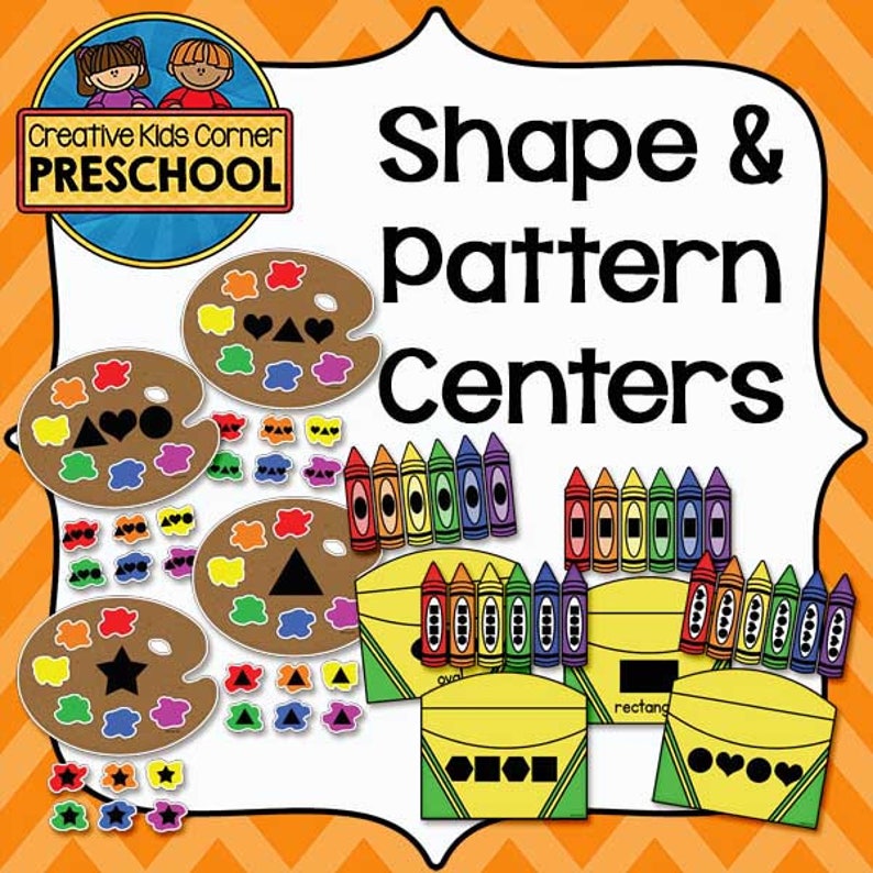 Shape & Pattern Centers {preschool/kindergarten Educational Activity ...