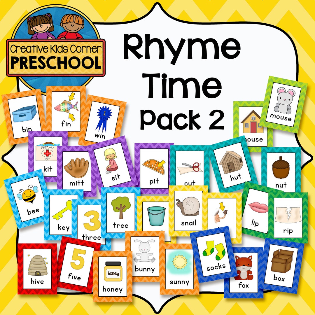 Rhyme Time Pack 2 {educational Classroom Resource/activity} - Etsy