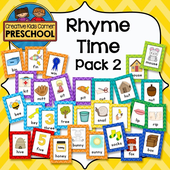 Rhyme Time pack 2 Educational Classroom Resource/Activity | Etsy