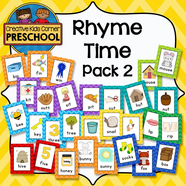Rhyme Time Pack 2 {educational Classroom Resource/activity} - Etsy