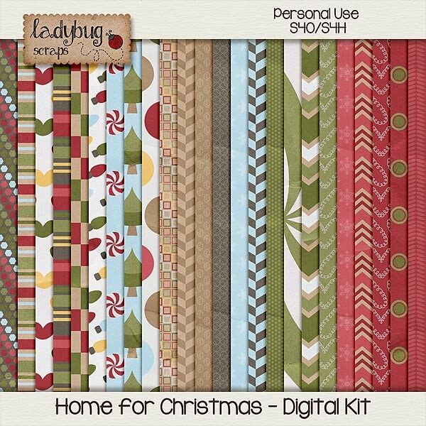 Home for Christmas {high Quality Digital Scrapbooking Kit} Christmas ...