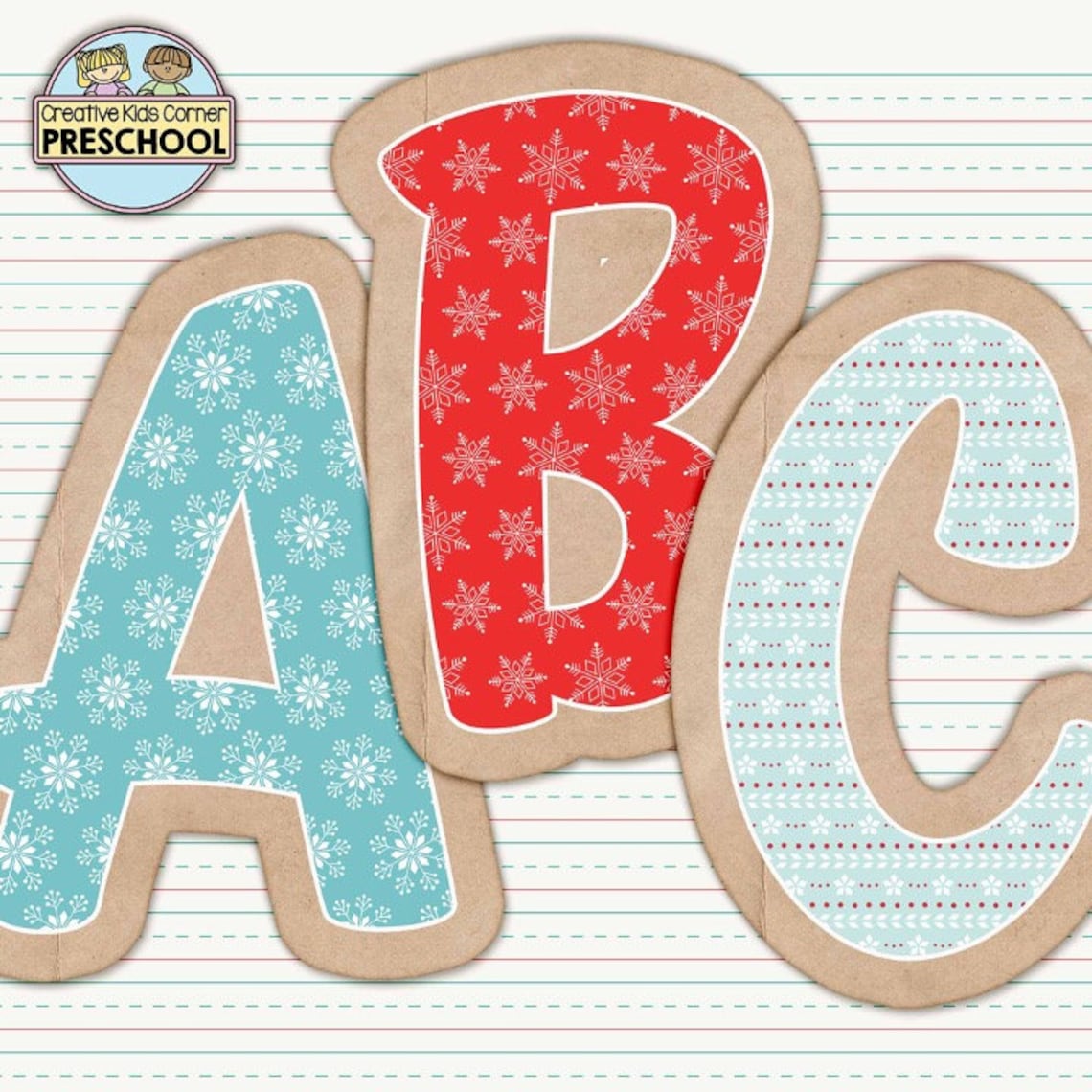 Winter Holiday Bulletin Board Letters - Printable|display|classroom ...