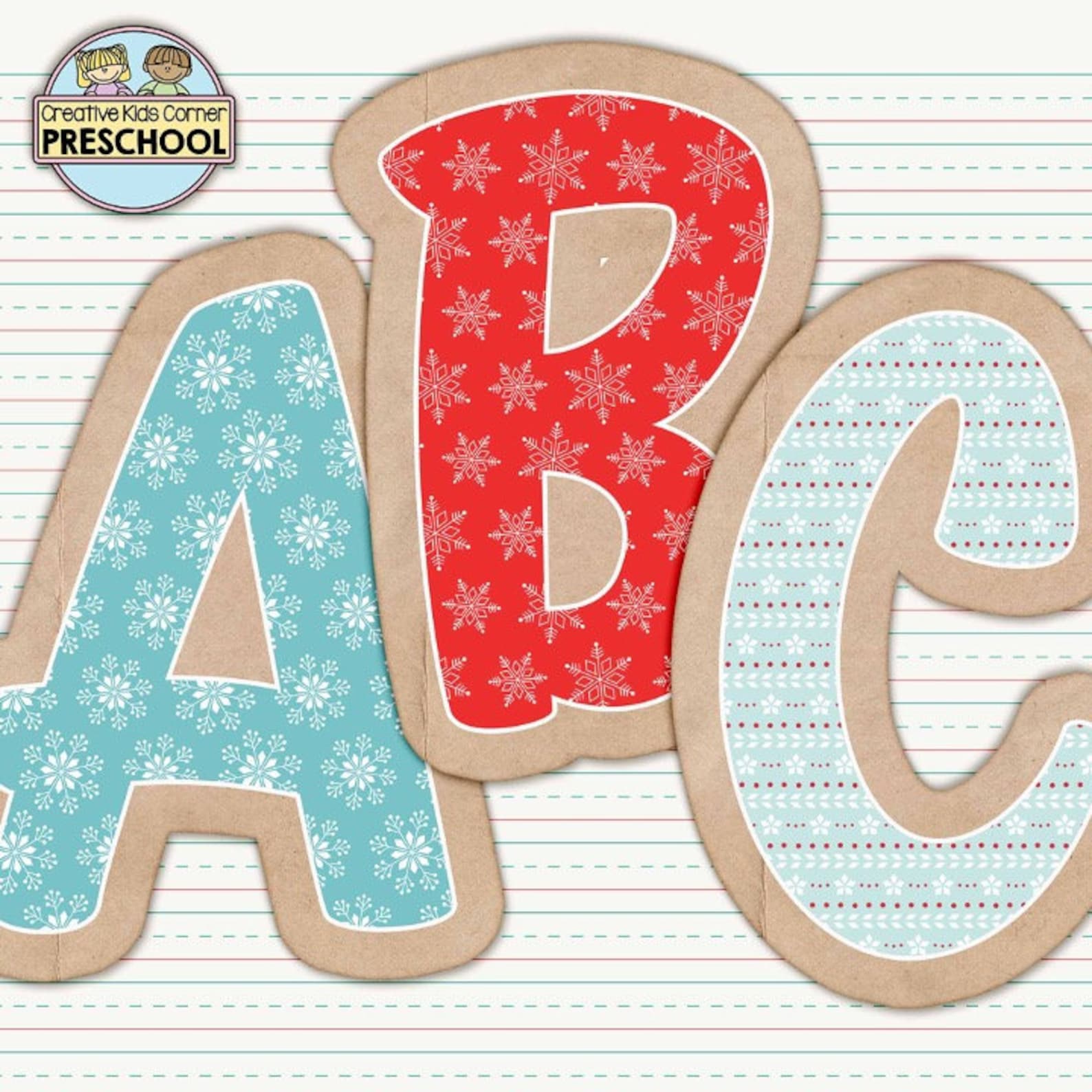 Winter Holiday Bulletin Board Letters - Printable|display|classroom ...