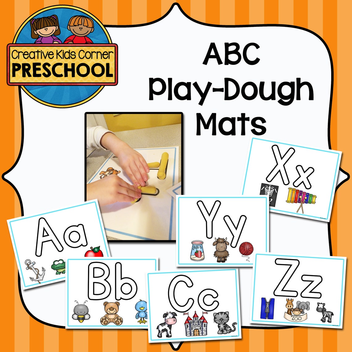 ABC Play-dough Mats {preschool & Kindergarten Educational Activity ...