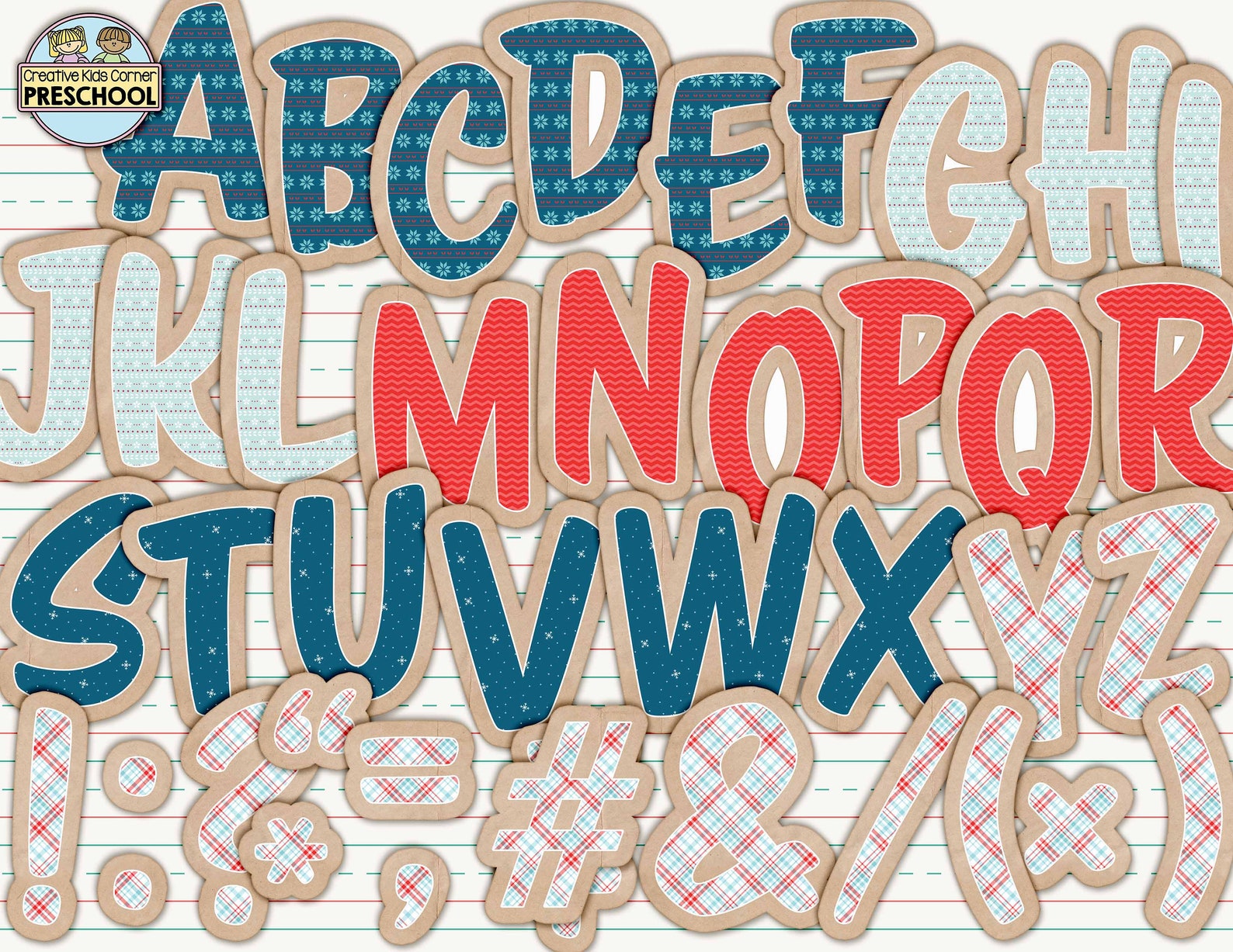 Winter Holiday Bulletin Board Letters - Printable|display|classroom ...