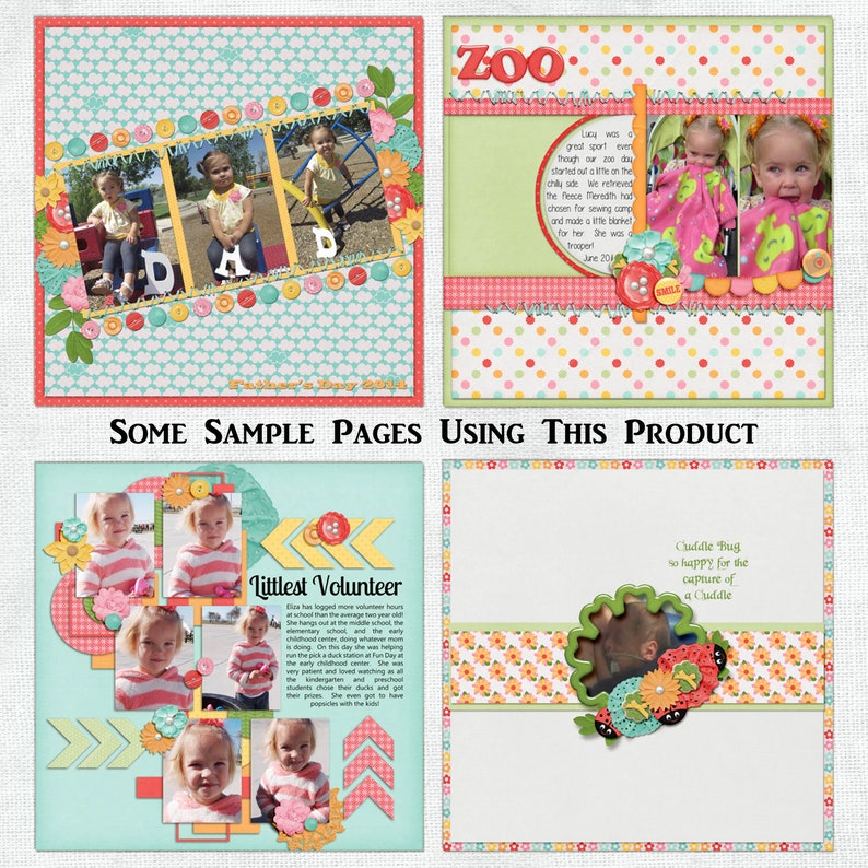 Glorious Afternoon - Digital Scrapbooking Kit - Digital Scrapbook Kit ...