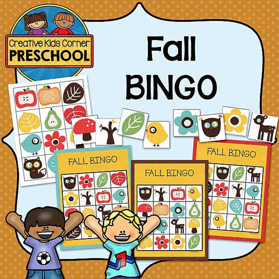 Fall Bingo {preschool & Kindergarten Educational Activity} - Etsy