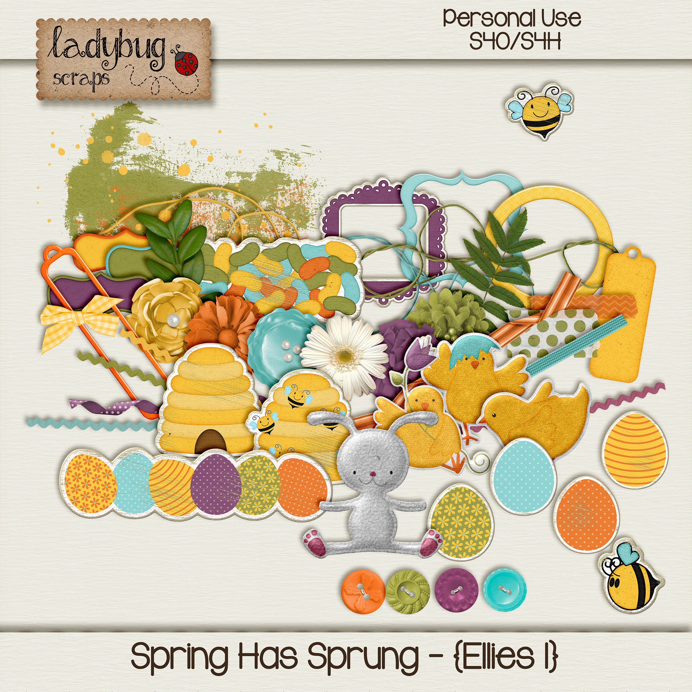 Spring Has Sprung {mega Kit} Digital Scrapbooking Kit - Etsy