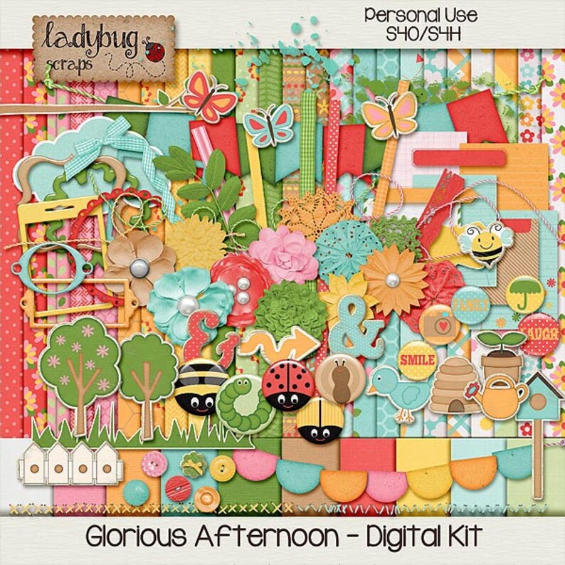 Glorious Afternoon - Digital Scrapbooking Kit - Digital Scrapbook Kit ...