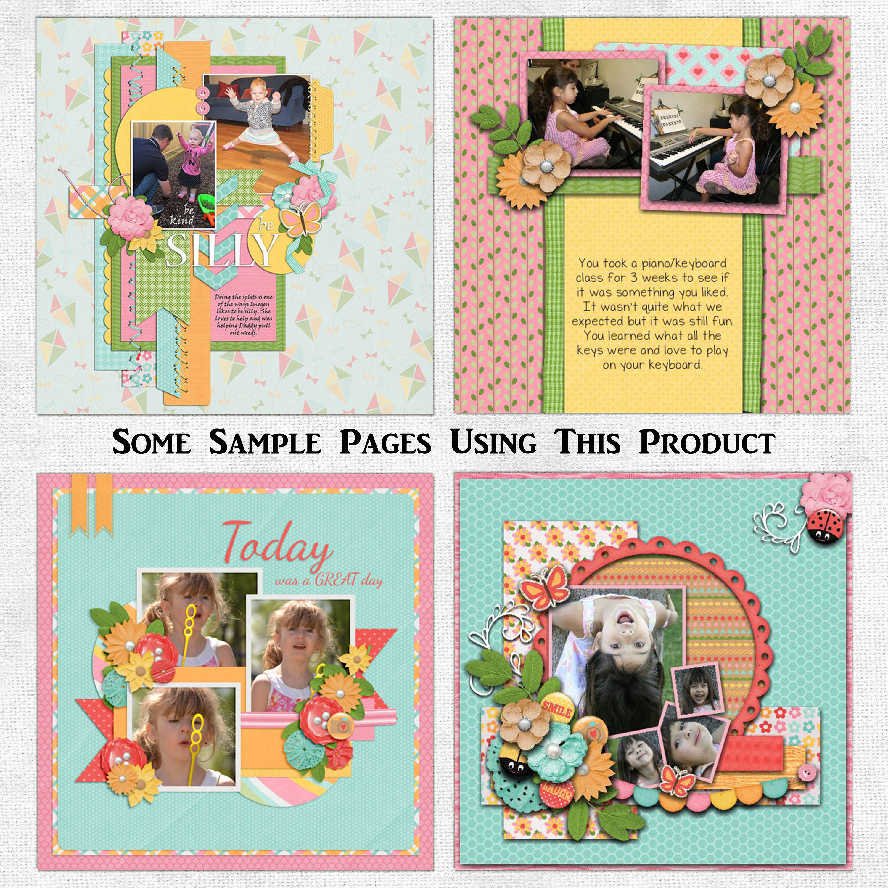 Glorious Afternoon - Digital Scrapbooking Kit - Digital Scrapbook Kit ...