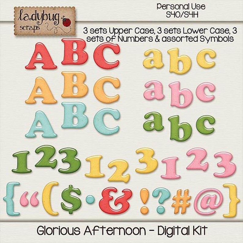 Glorious Afternoon - Digital Scrapbooking Kit - Digital Scrapbook Kit ...