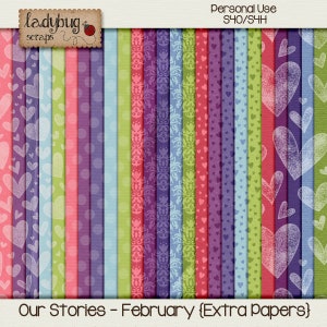 Our Stories - February Bundle {digital Scrapbooking Bundle} - Etsy