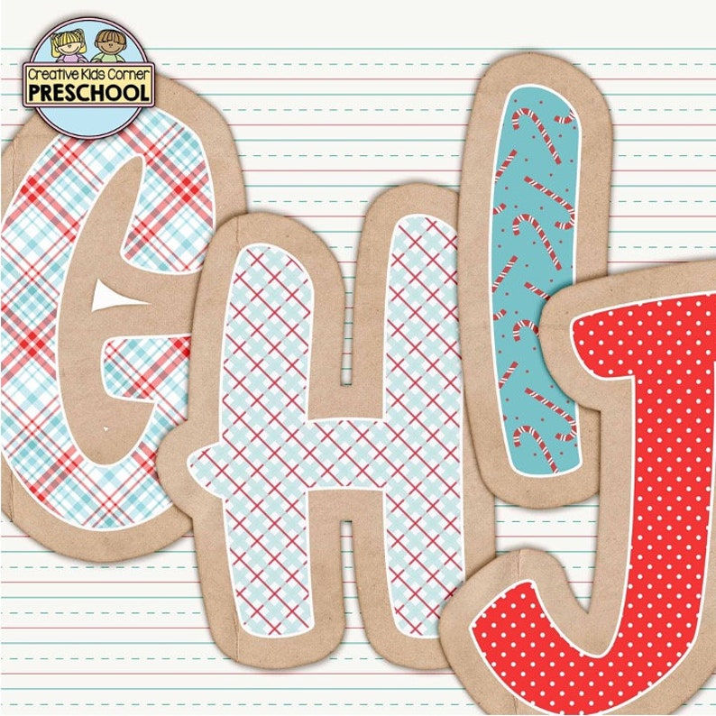 Winter Holiday Bulletin Board Letters - Printable|display|classroom ...