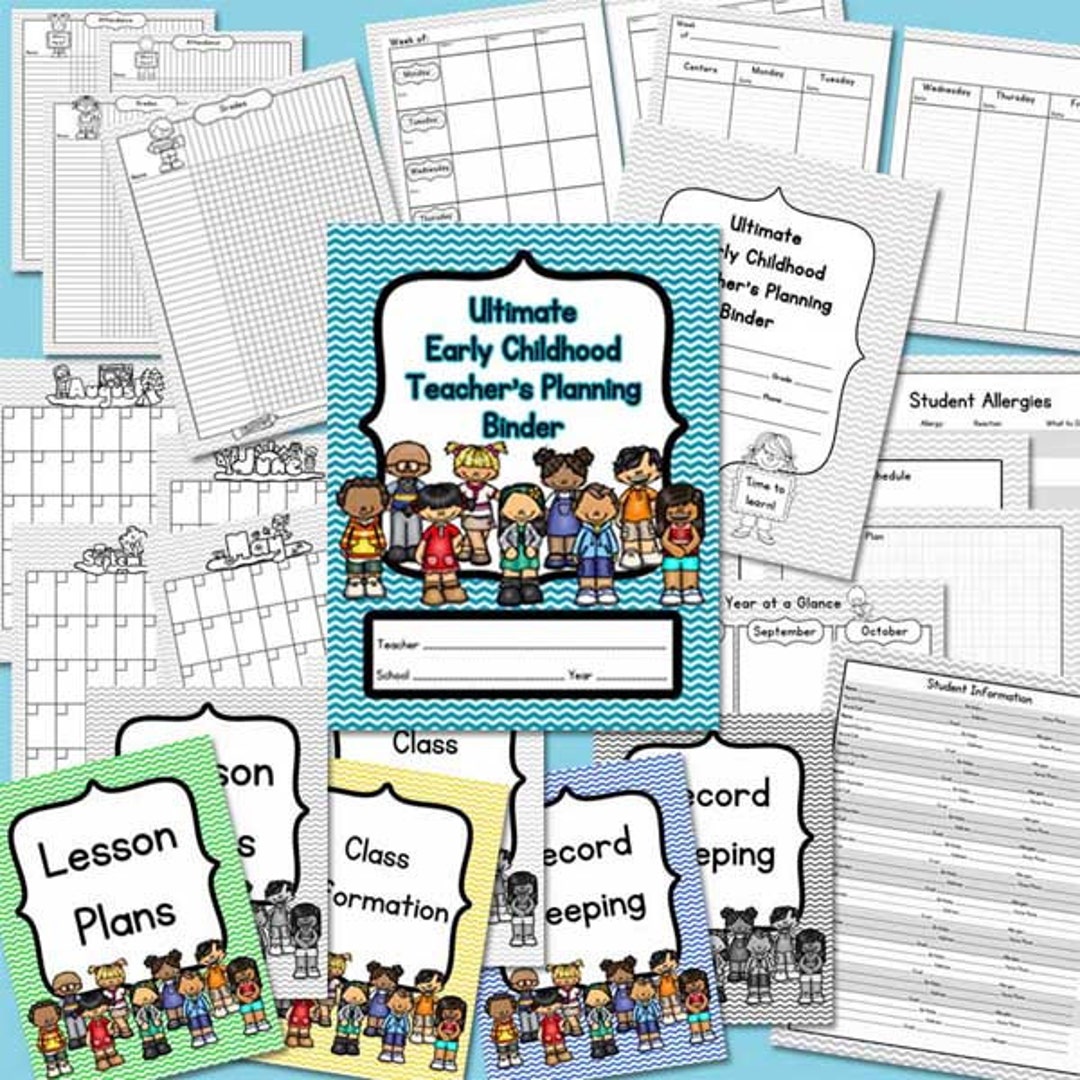 Early Childhood Teacher's Planning Binder {preschool & Kindergarten ...