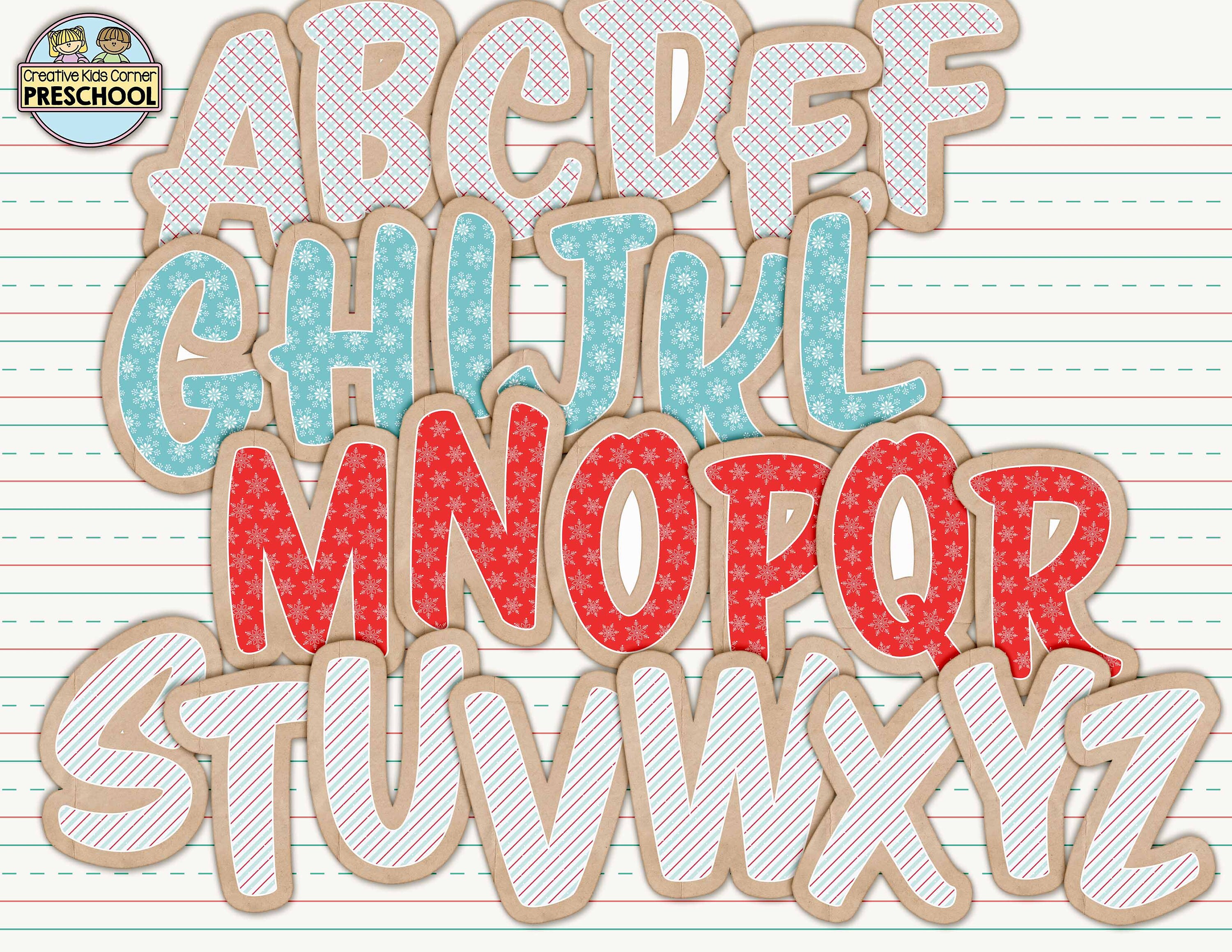 Winter Holiday Bulletin Board Letters - Printable|display|classroom ...