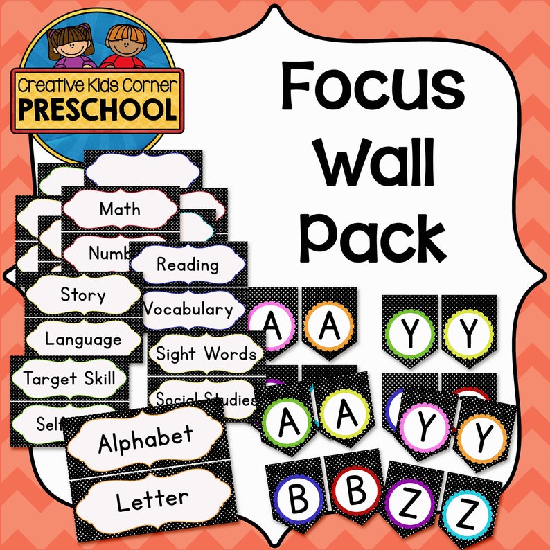 Classroom Focus Wall {early Childhood Educational Resource} - Etsy