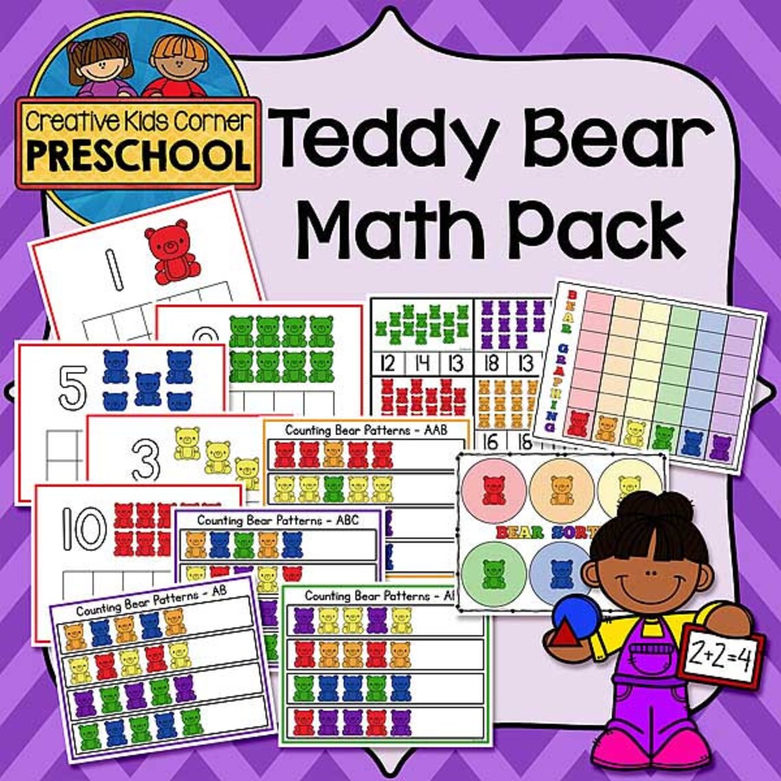 Teddy Bear Math Pack {preschool & Kindergarten Educational Activity ...