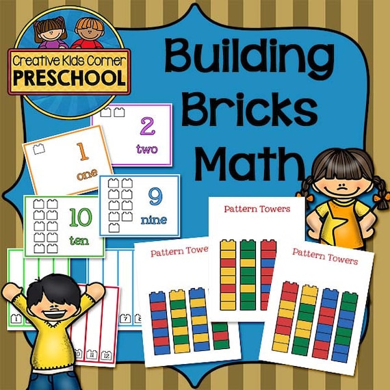Toys Toys & Games Learning & School Building Bricks Math {Preschool ...