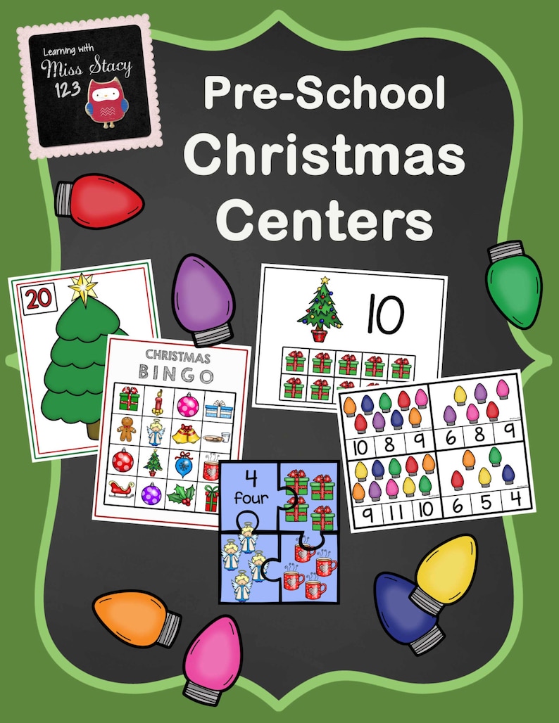 Pre-school Christmas Centers {preschool & Kindergarten Educational ...