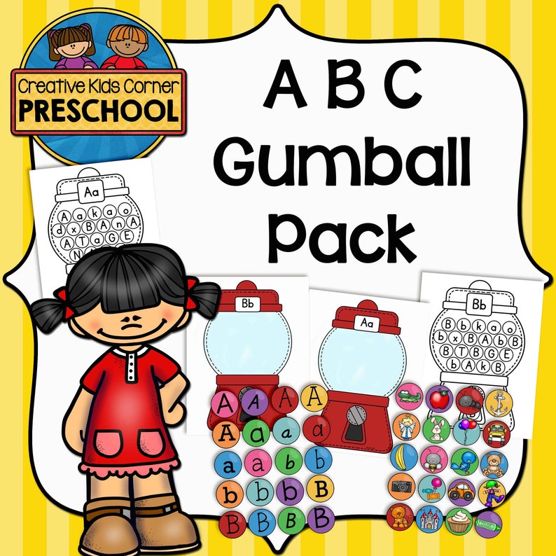ABC Gumball Packet {preschool & Kindergarten Educational Resource ...