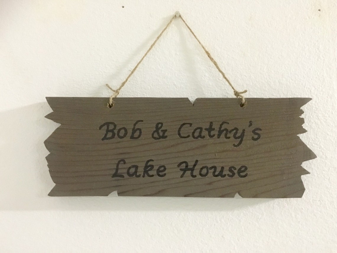 Lake House Sign Wooden Lake House Sign Lake House Decor - Etsy