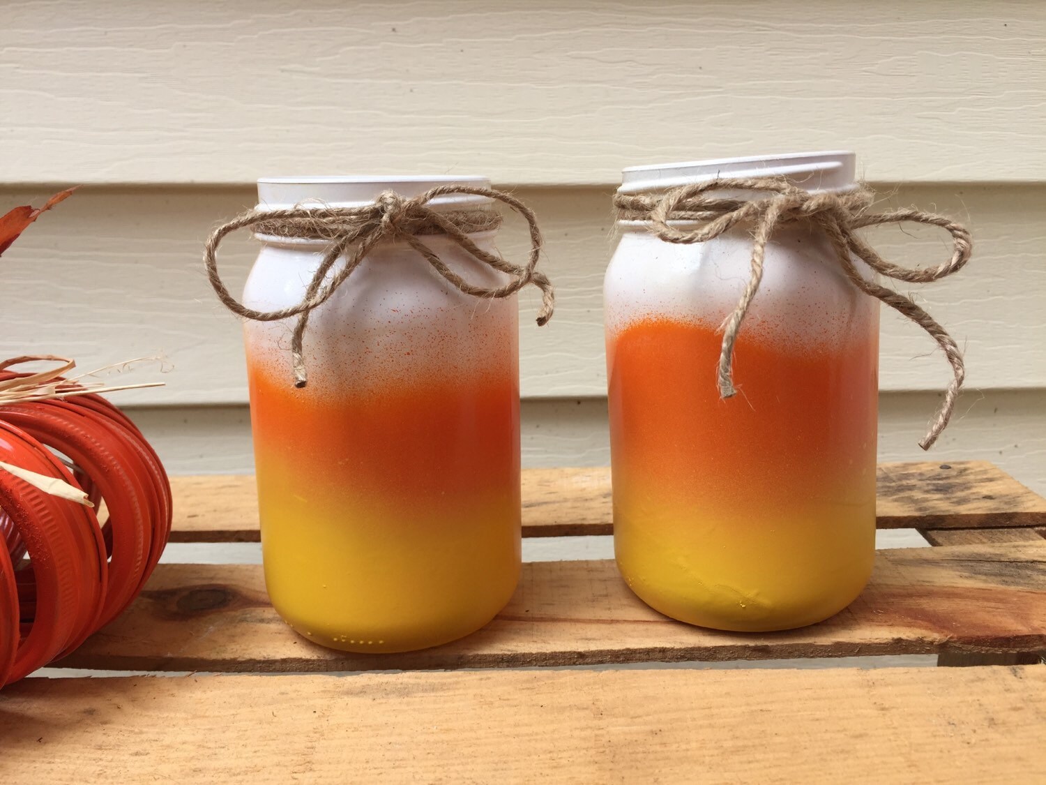 Candy Corn Mason Jar Mason Jar Decor Fall Decor Halloween - Etsy