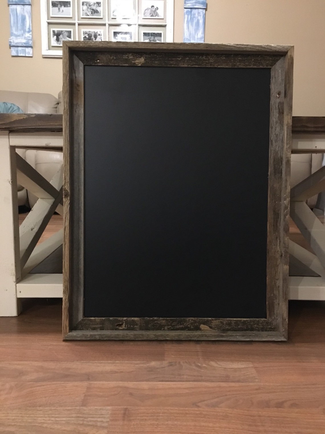 Large Chalkboard Barn Wood Frame Chalkboard Chalkboards Etsy