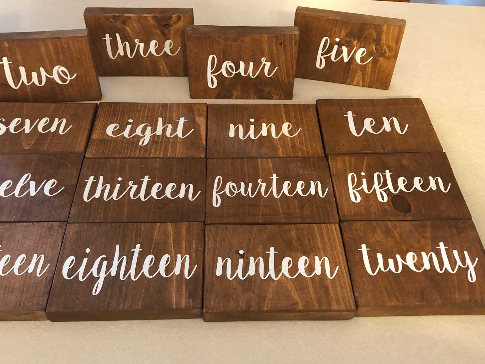Rustic Table Numbers - Etsy