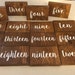 Rustic Table Numbers - Etsy