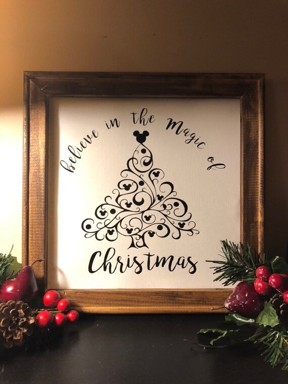Magic of Christmas... Disney Lovers Sign | Etsy